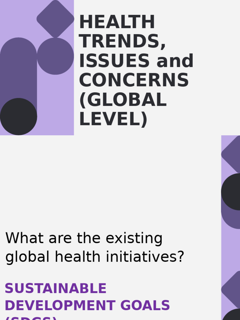 Health Trends Issues and Concerns Global Level | PDF | Oceans ...