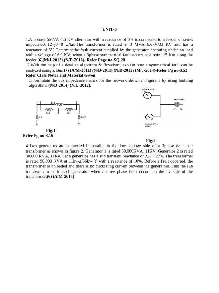 UNIT 3 qb-new (1) | PDF | Transformer | Electrical Impedance