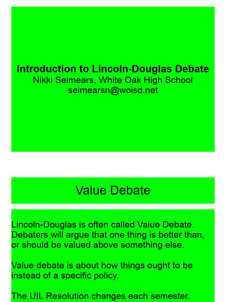 Seimears Basics of LD Debate | PDF | Applied Philosophy