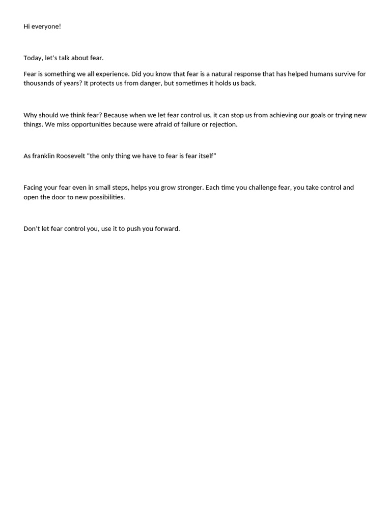 Speech | PDF