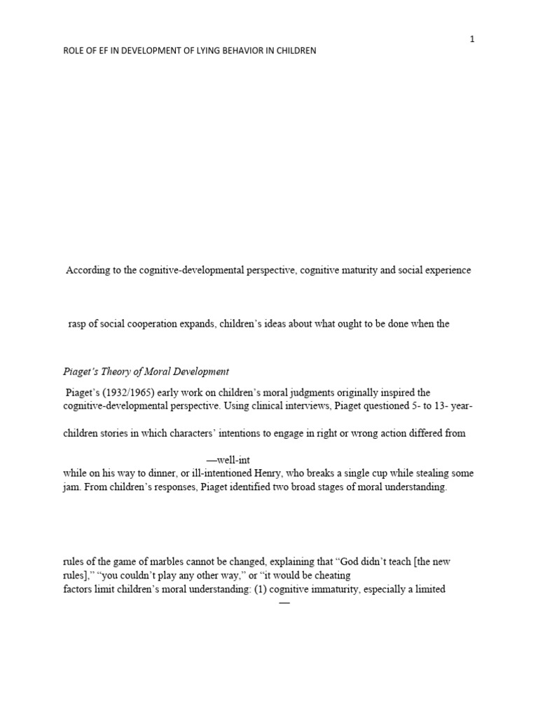 Child Development Practical 1 | PDF | Lie | Id