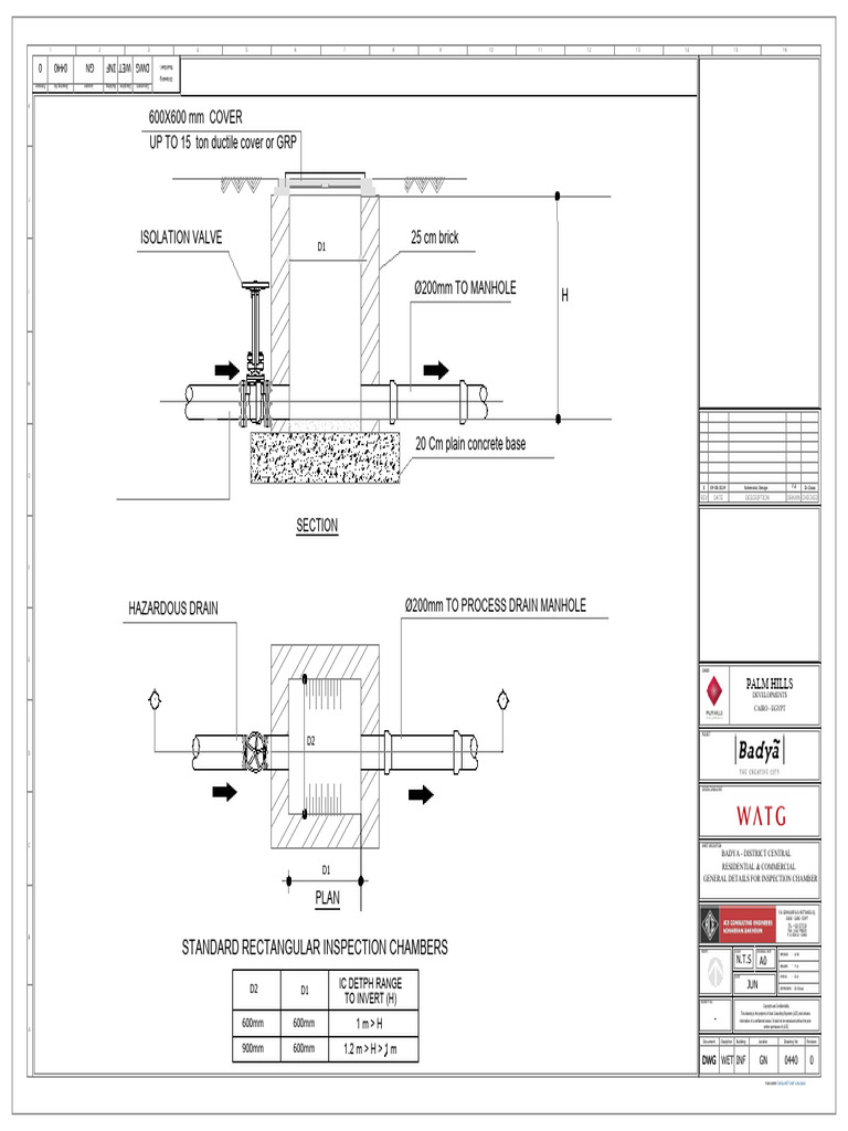 General Details for Inspection Chamber | PDF