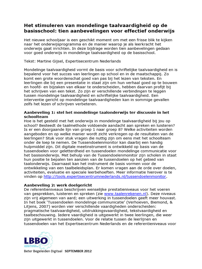 artikel-mondelinge-taalvaardigheid-lbbo | PDF