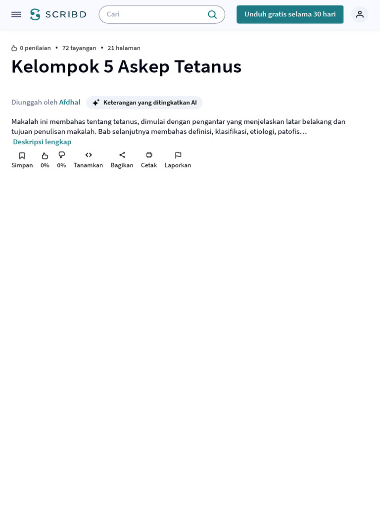 Kelompok 5 Askep Tetanus PDF | PDF