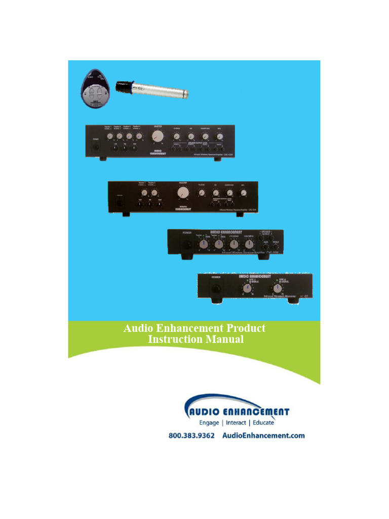 Audio Enhancement Instruction Manual | PDF | Microphone | Battery Charger