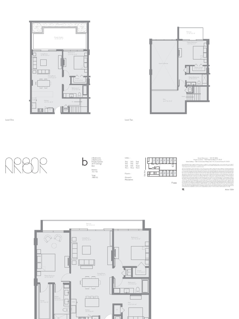 Arbor Coconut Grove-Floorplans | PDF | Bedroom