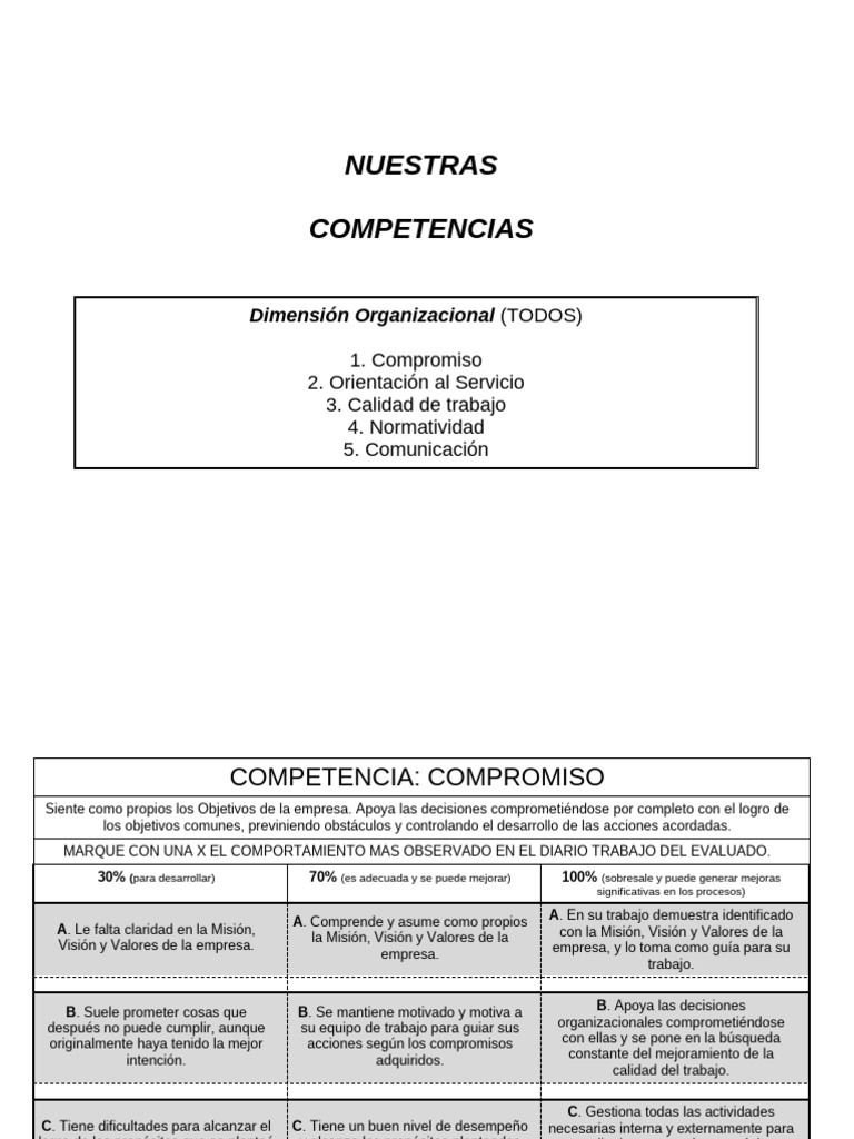 MODELO DE MANUAL DE COMPETENCIAS cargar | PDF | Business | Comportamiento