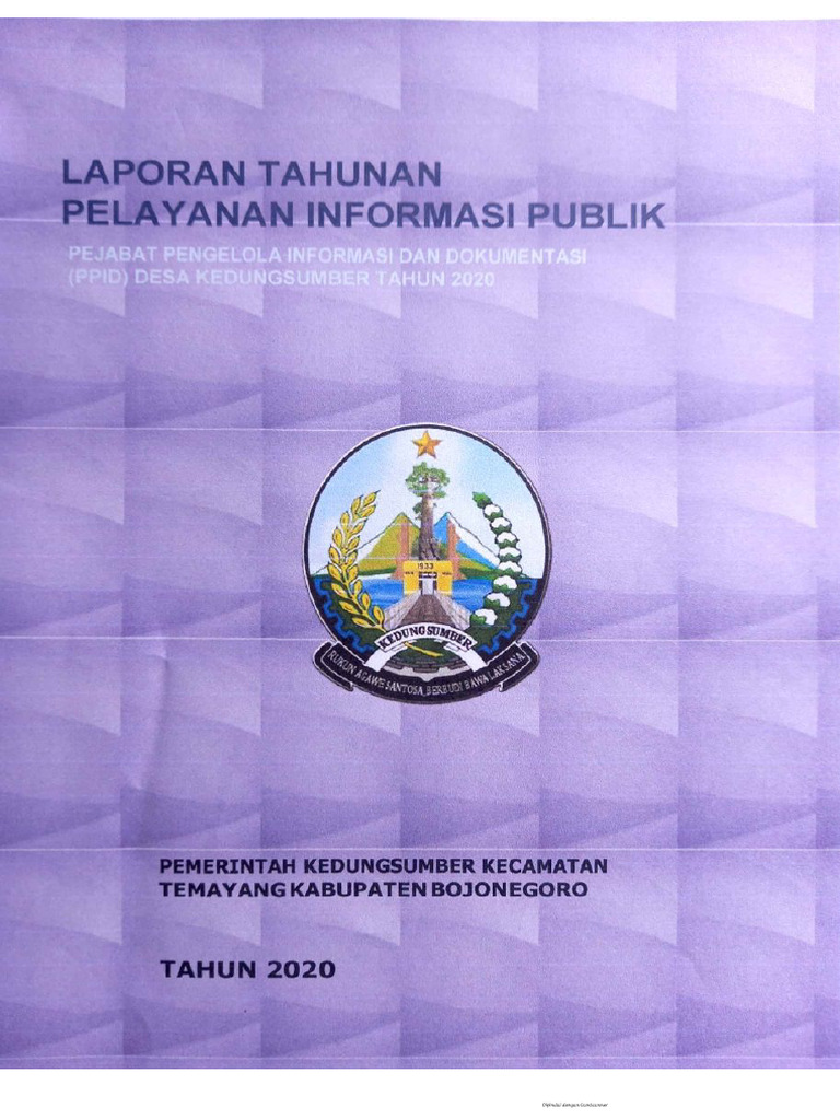 Laporan Tahunan Ppid 2020 | PDF
