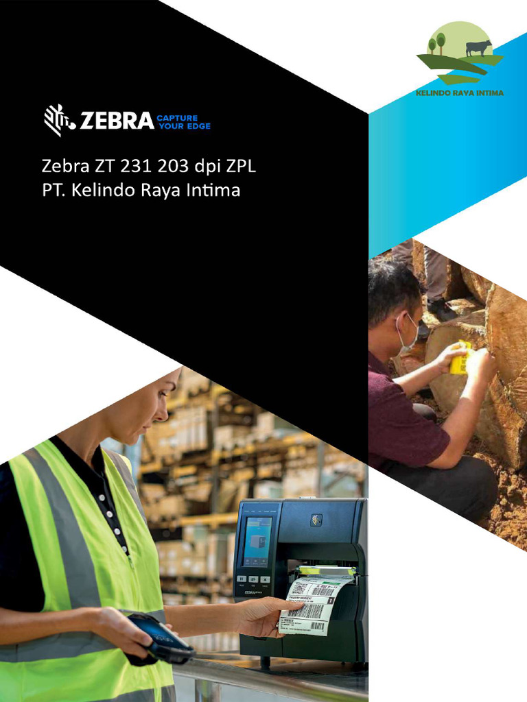 Setup Printer Barcode Zebra ZT231_compressed | PDF