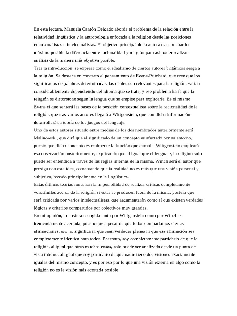 UNIDAD 4 LECTURA | PDF | Ludwig Wittgenstein | Concepto