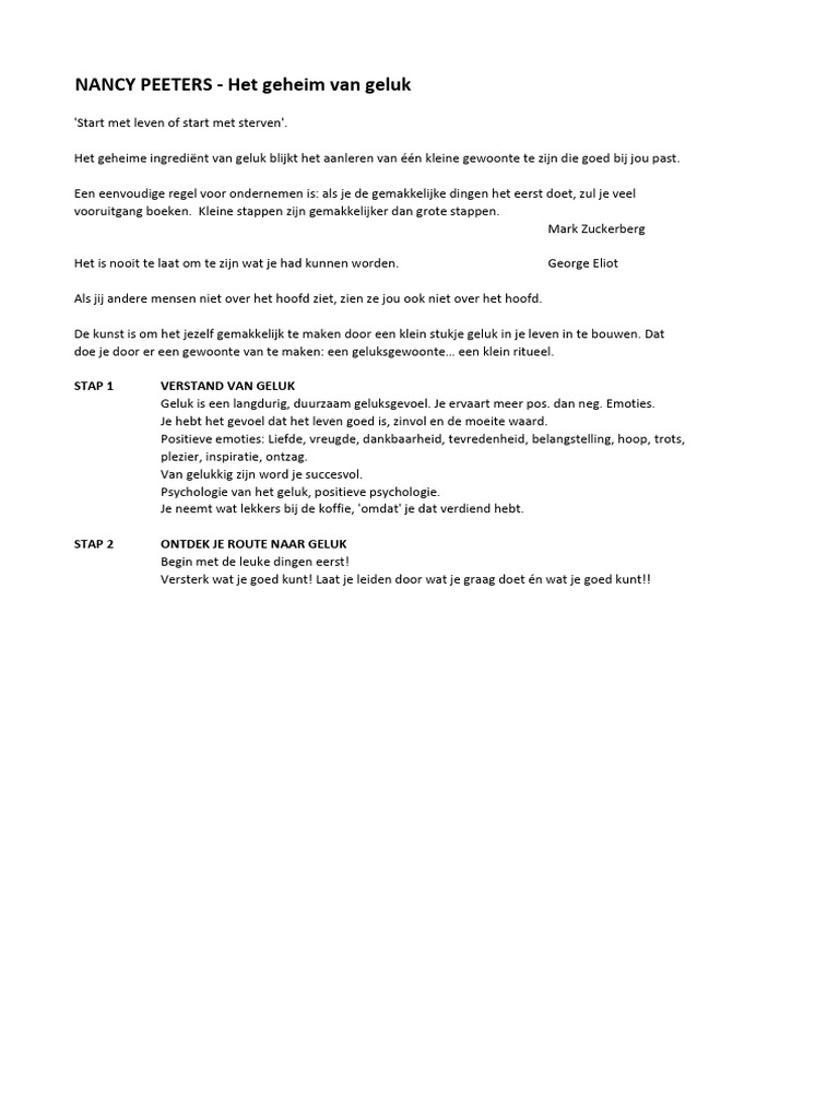 Nancy Peeters 1 | PDF