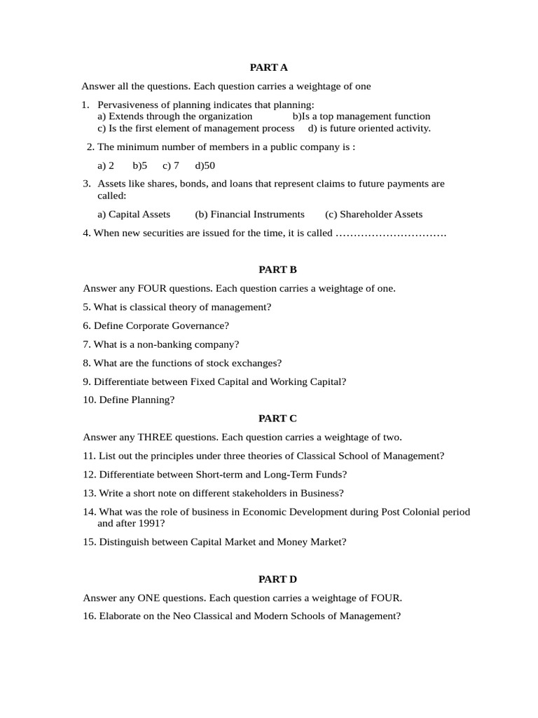 Business - QP 2 | PDF