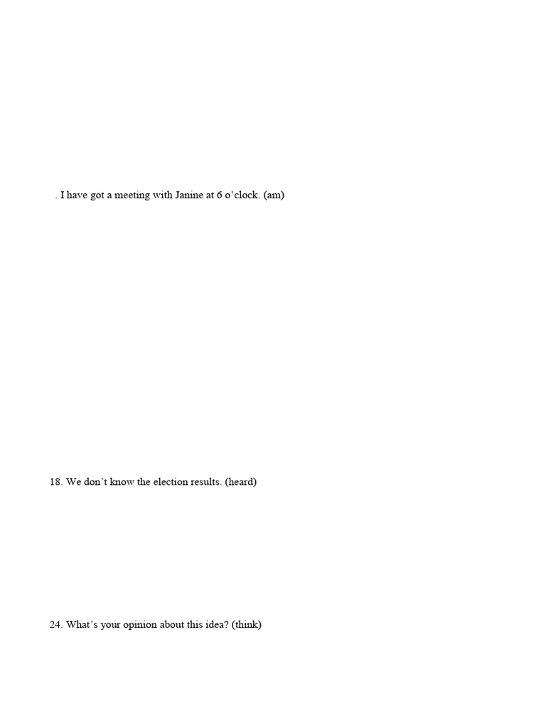 Mixed Transformations Tenses 4 Eso | PDF