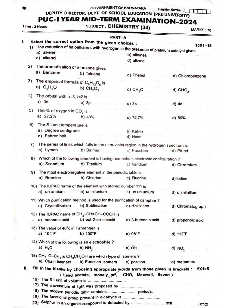 chem pu1 Bidar | PDF