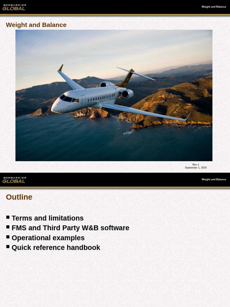 Aircraft Weight and Balance Manual | PDF | Aviation | Aerospace Engineering