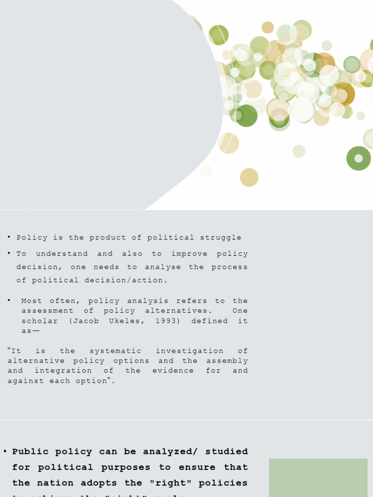 Public Policy Analysis | PDF | Policy | Policy Analysis