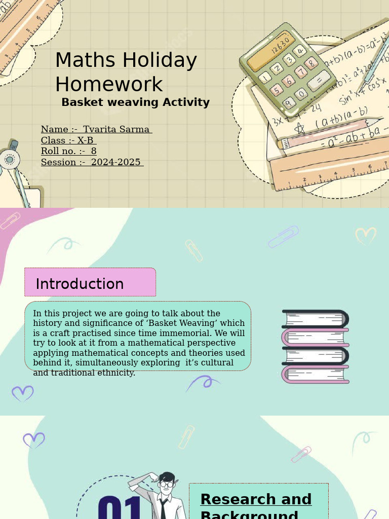 Maths Basket Weaving Project | PDF | Basket Weaving | Weaving