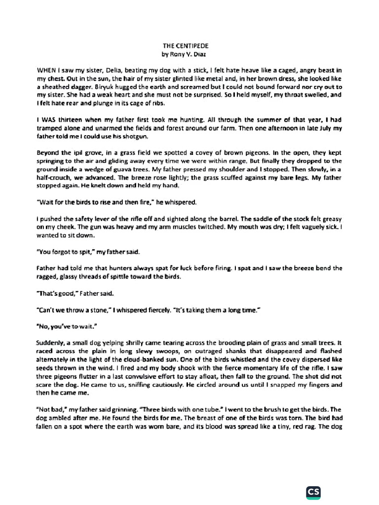 The Centipede | PDF