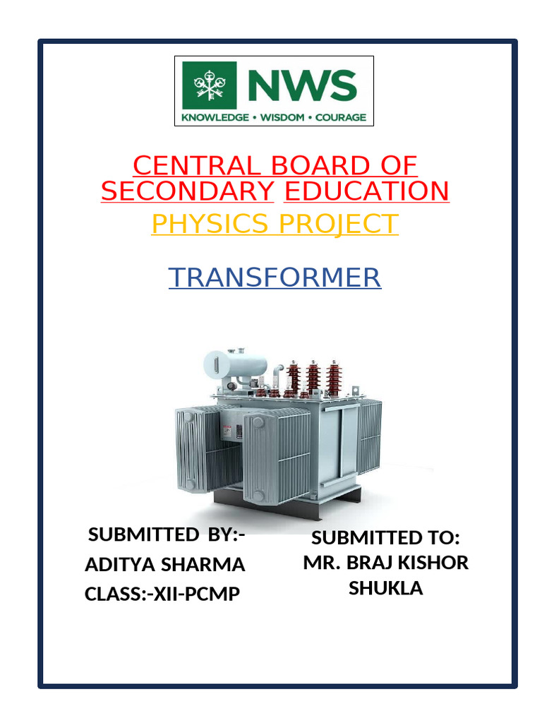 Transformer Project FINAL | PDF | Transformer | Electromagnetic Induction