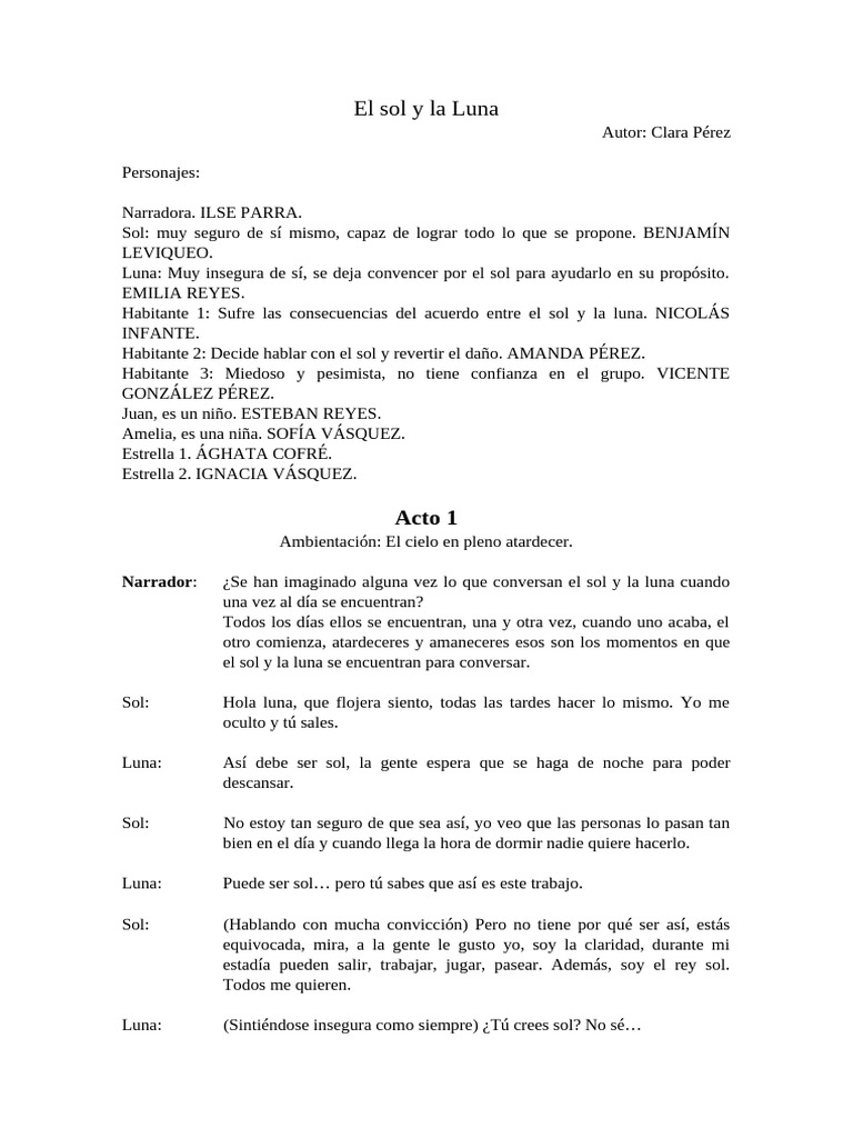 El Sol y la Luna: Un Cuento de Equilibrio | PDF | Dom | Luna