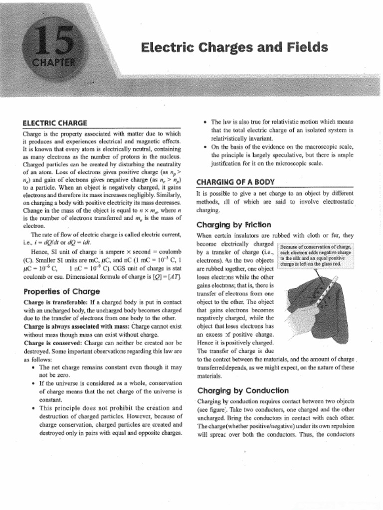 3106396-Electric Charges and Fields | PDF