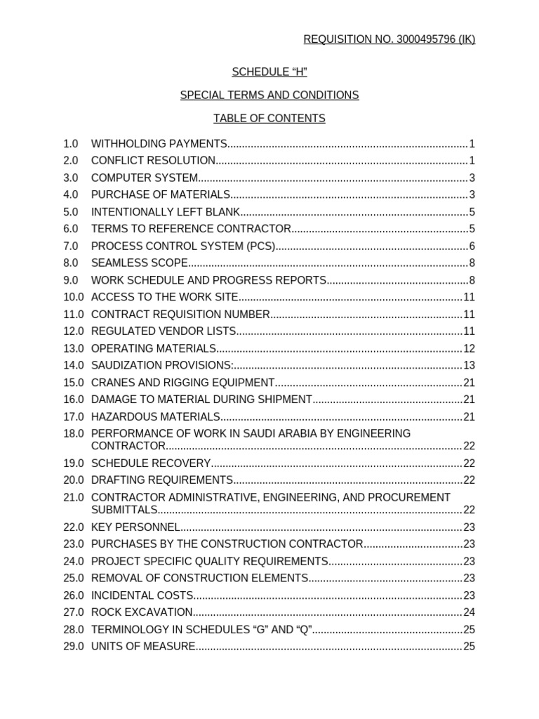 Schedule H - in Kingdom (5796) - ECN | PDF | Specification (Technical Standard) | Employment