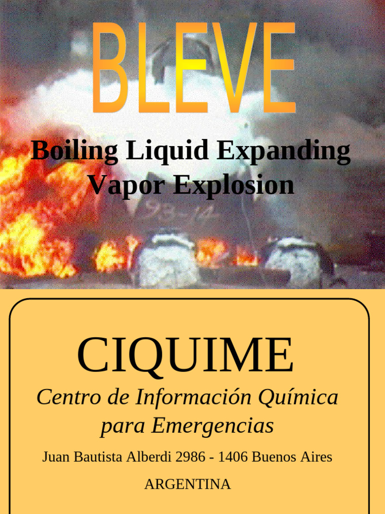 Cap Clase Bleve | PDF | Gases | Propano