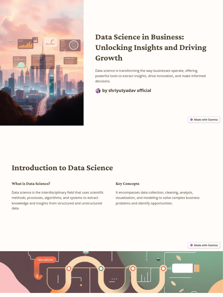 Data Science for Business Growth Insights | PDF | Data Science | Data ...