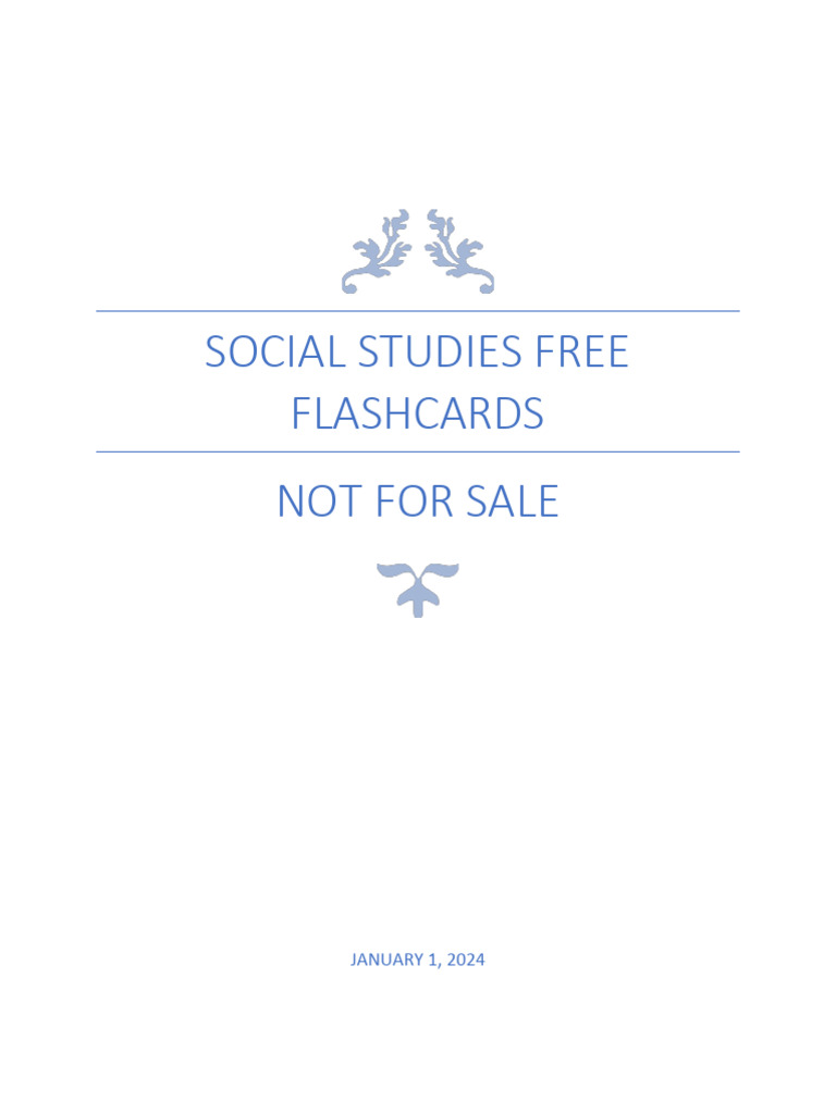 SOCIAL STUDIES FREE FLASHCARDS 13questions Ans | PDF | Taxes ...