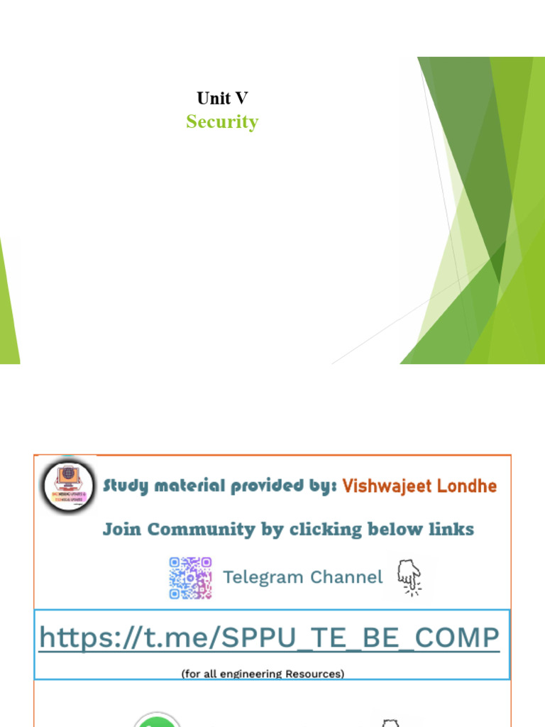 CNS unit 6 by MES WADIA CLG | PDF | Encryption | Cryptography