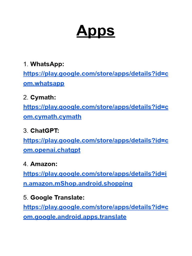 Essential Apps for Android Users | PDF
