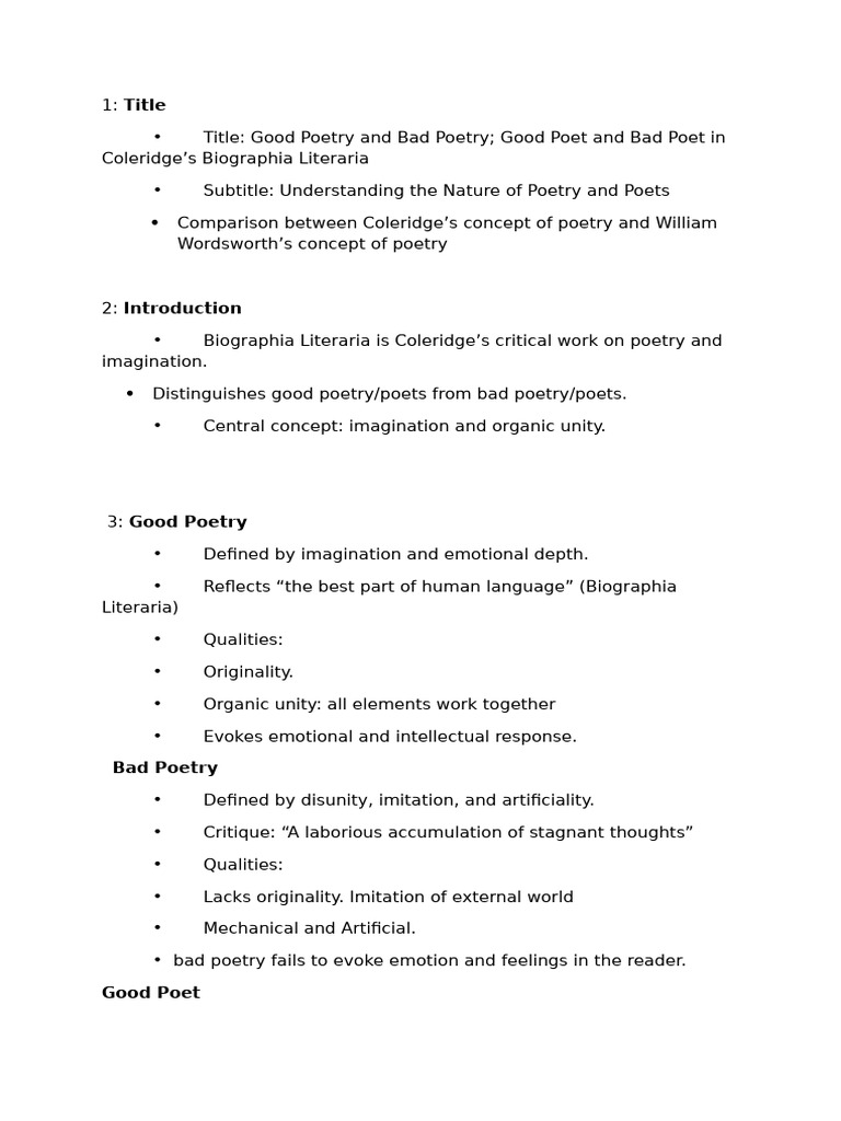 Ppt of Lit Criticism | PDF | Samuel Taylor Coleridge | Poetry