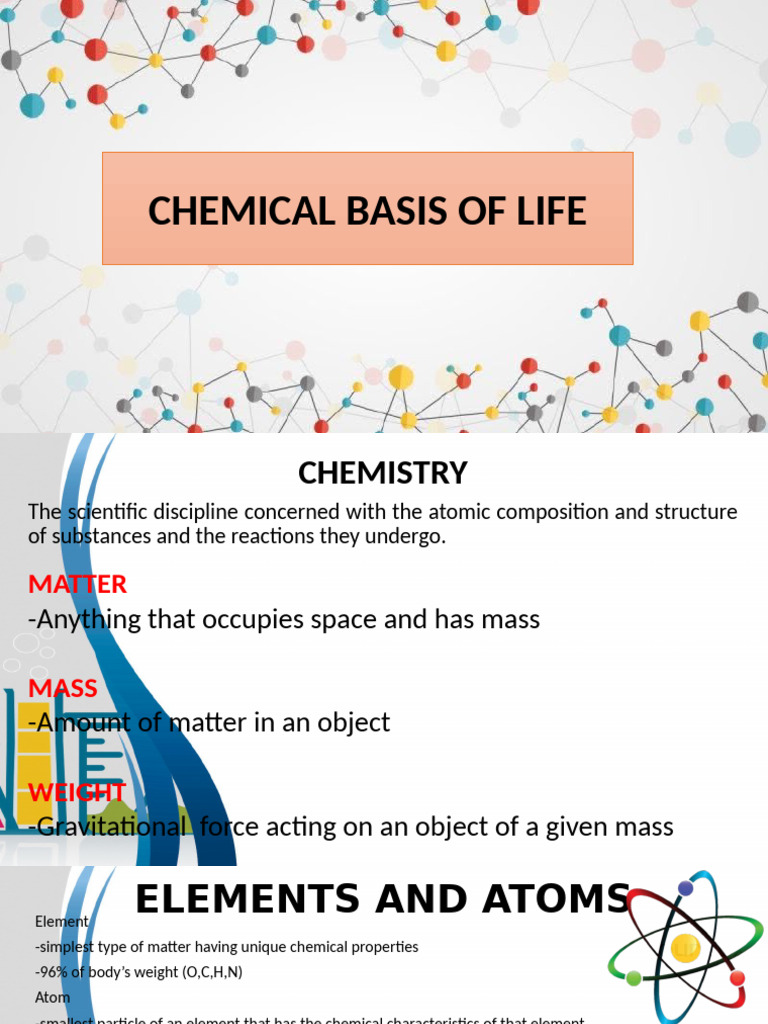 Chemical Bases of Life | PDF | Chemistry | Ion