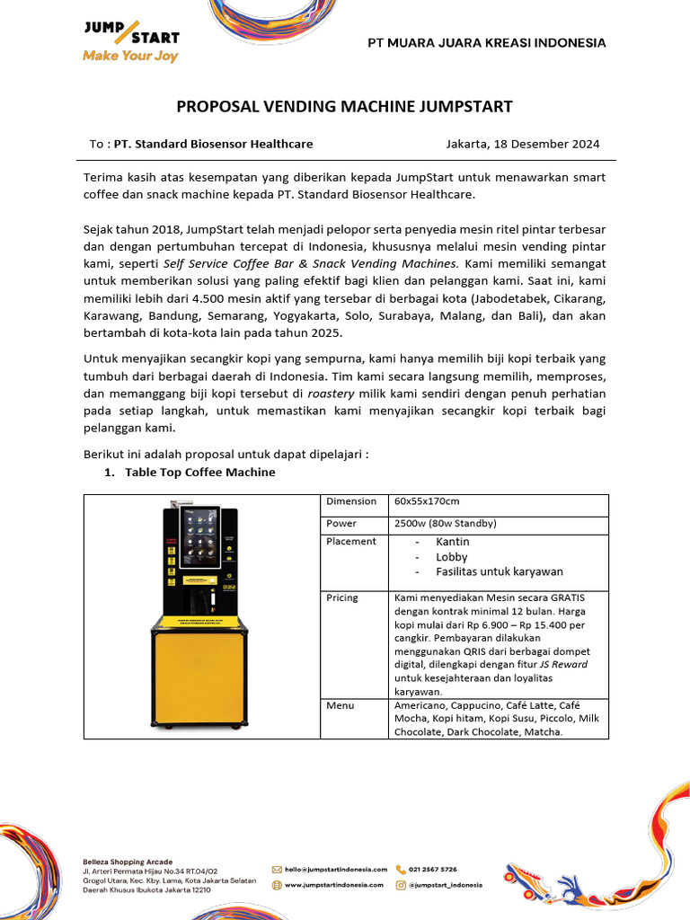 Proposal - PT. Standard | PDF
