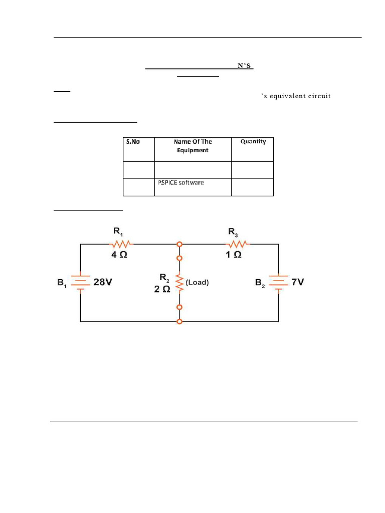 AKTU Lab Manual | Simulation Lab | Norton's Theorom | PDF | Electrical ...