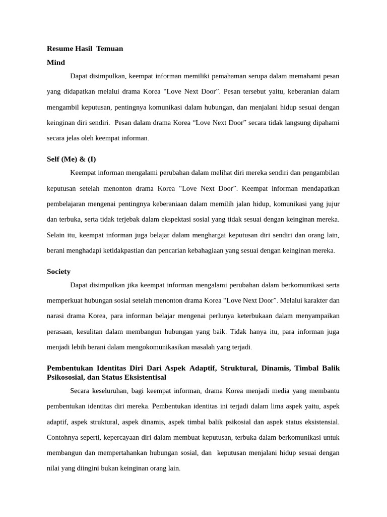 Resume Hasil Dan Wawancara Narasumber Ahli | PDF