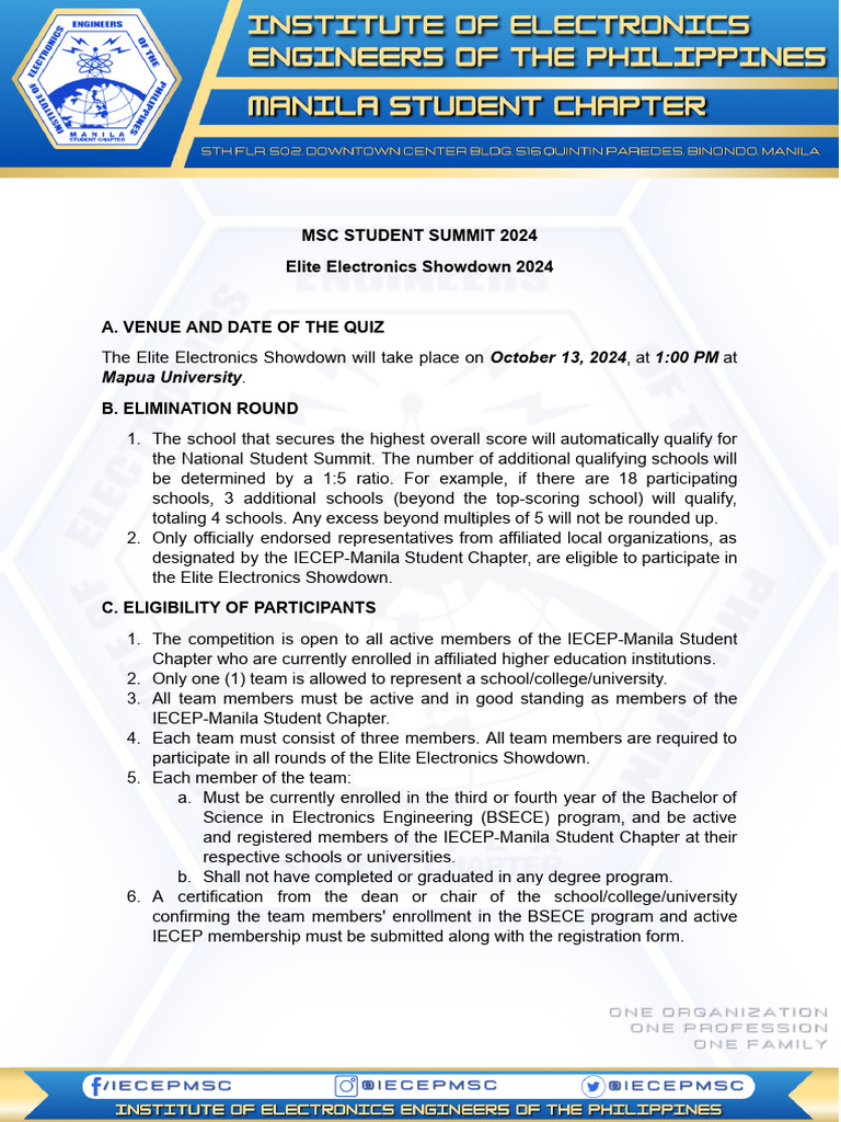 MSC SS24 EES Guidelines | PDF | Troubleshooting | Electronics