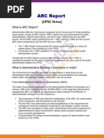 2nd ARC Report Summary and Insights | PDF | Governance | Public Sphere