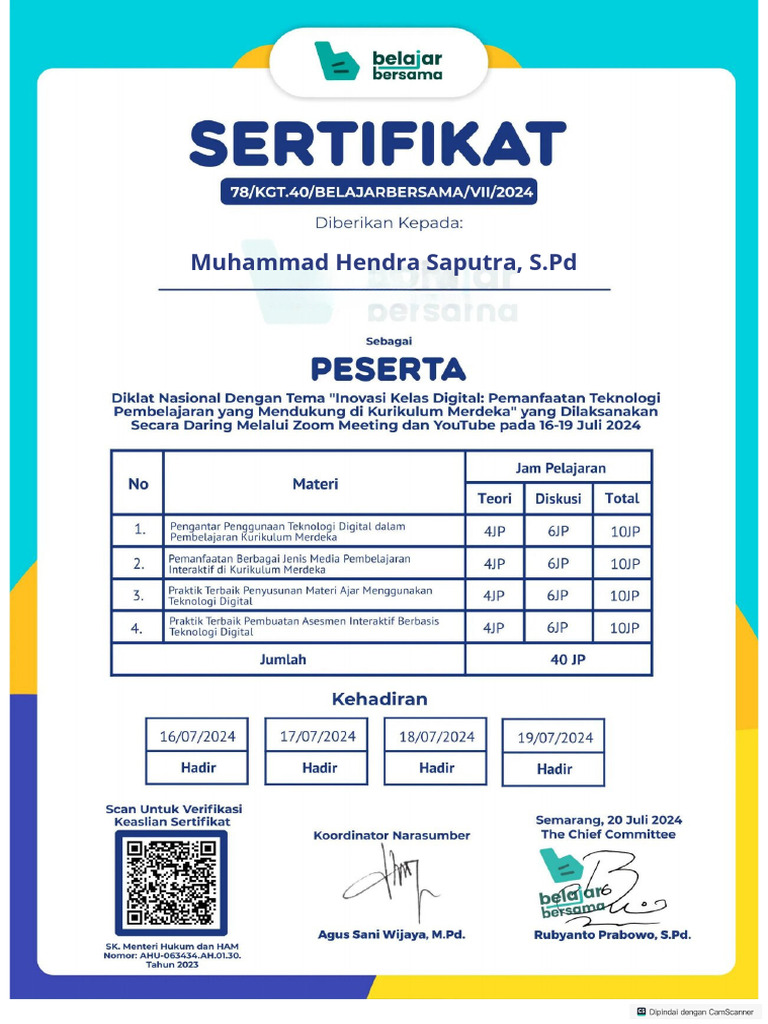 Muhammad Hendra Saputra, S.PD | PDF