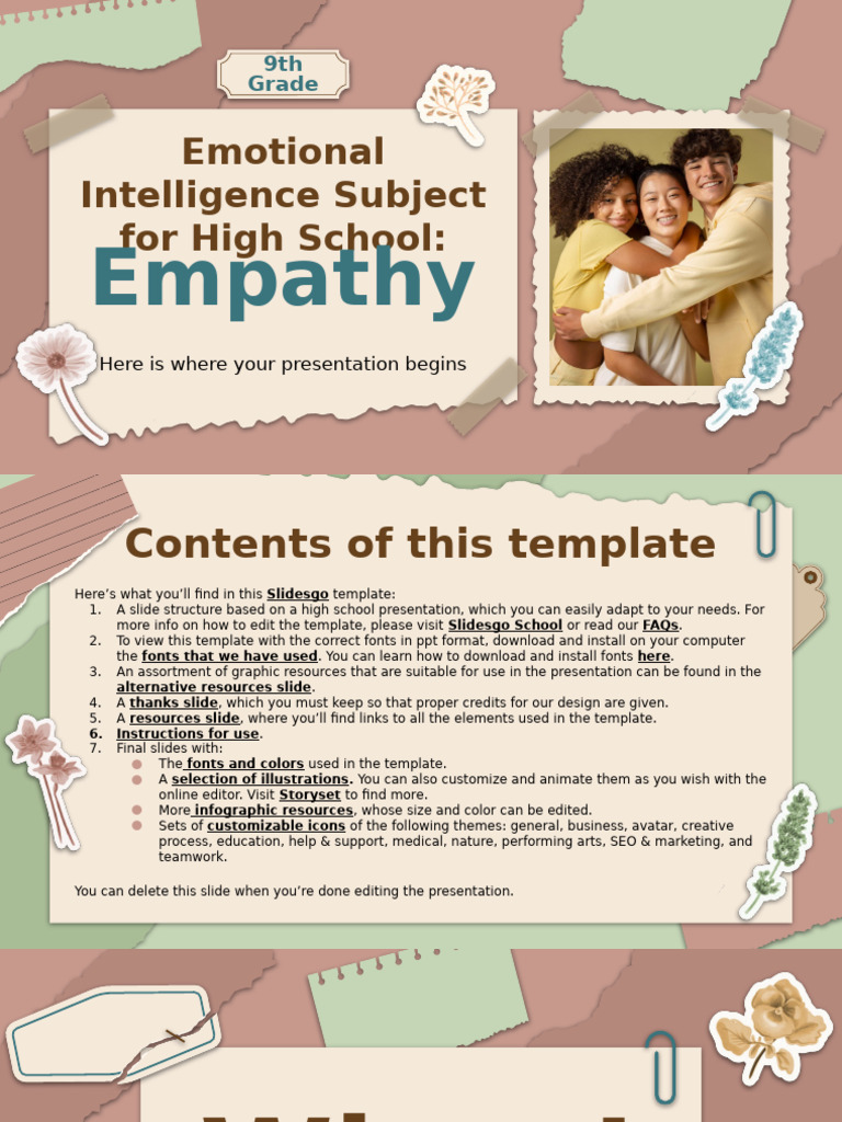 Emotional Intelligence Subject for High School 9th Grade Empathy | PDF | Planets | Planets In ...