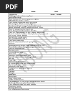 PDI Checklist | PDF