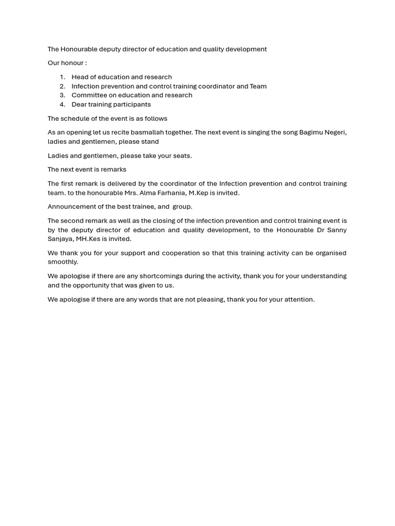Closing The Training | PDF