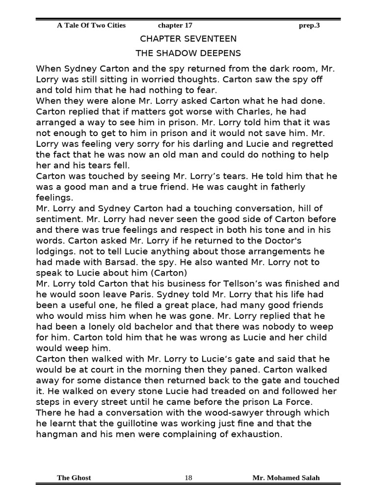 Tales of Tow Cities CH 17 | PDF | A Tale Of Two Cities