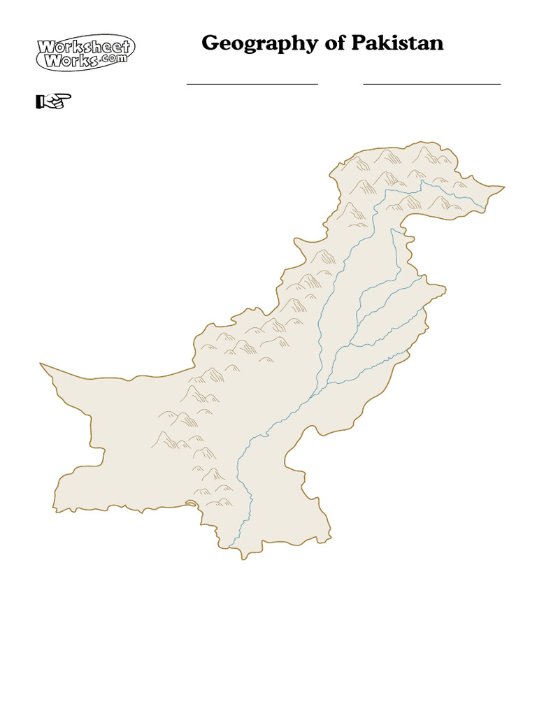 WorksheetWorks Geography of Pakistan 2 | PDF