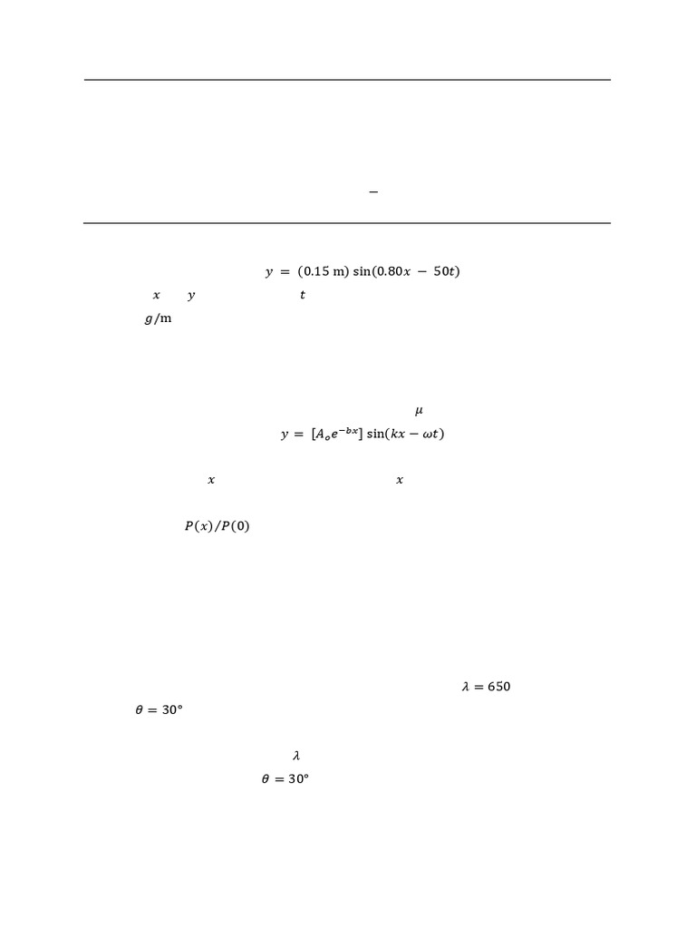 Waves and Optics Assignment 2024 | PDF | Waves | Wavelength