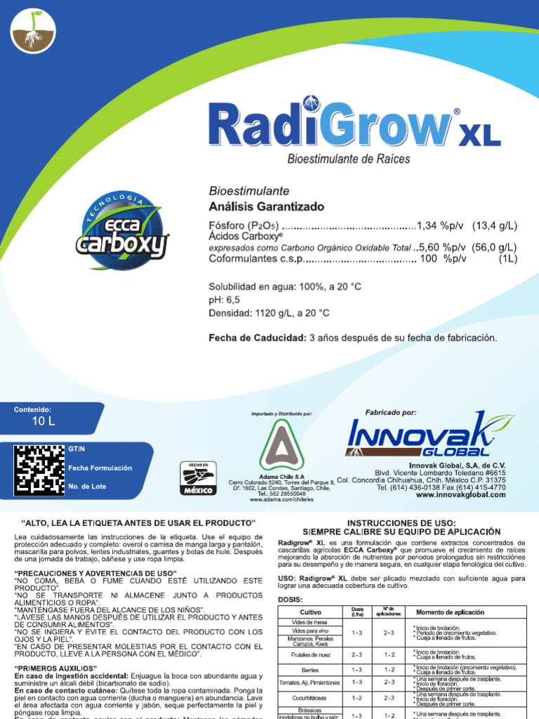 FICHA TECNICA Radigrow | PDF