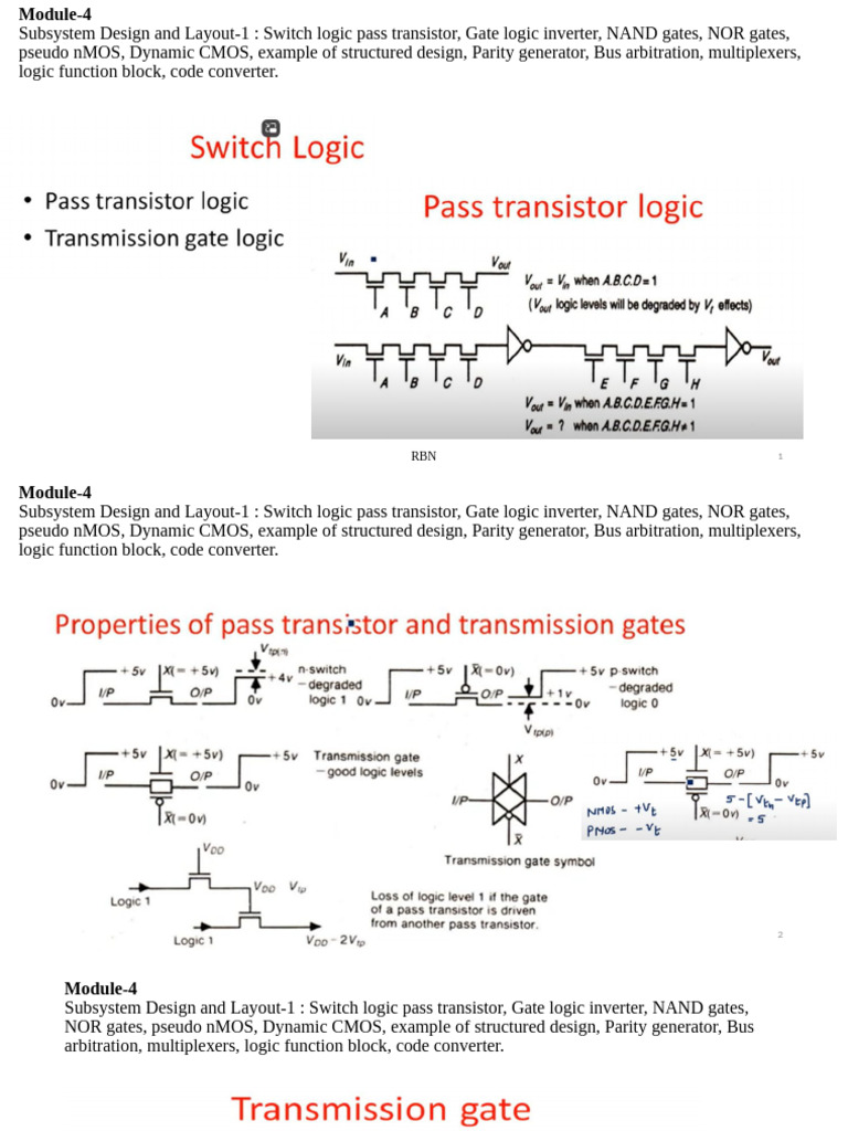 VLSI M4 | PDF | Logic Gate | Cmos