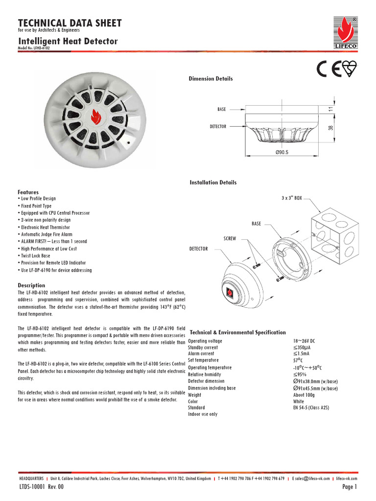3 heat-detector | PDF | Sensor | Electronics
