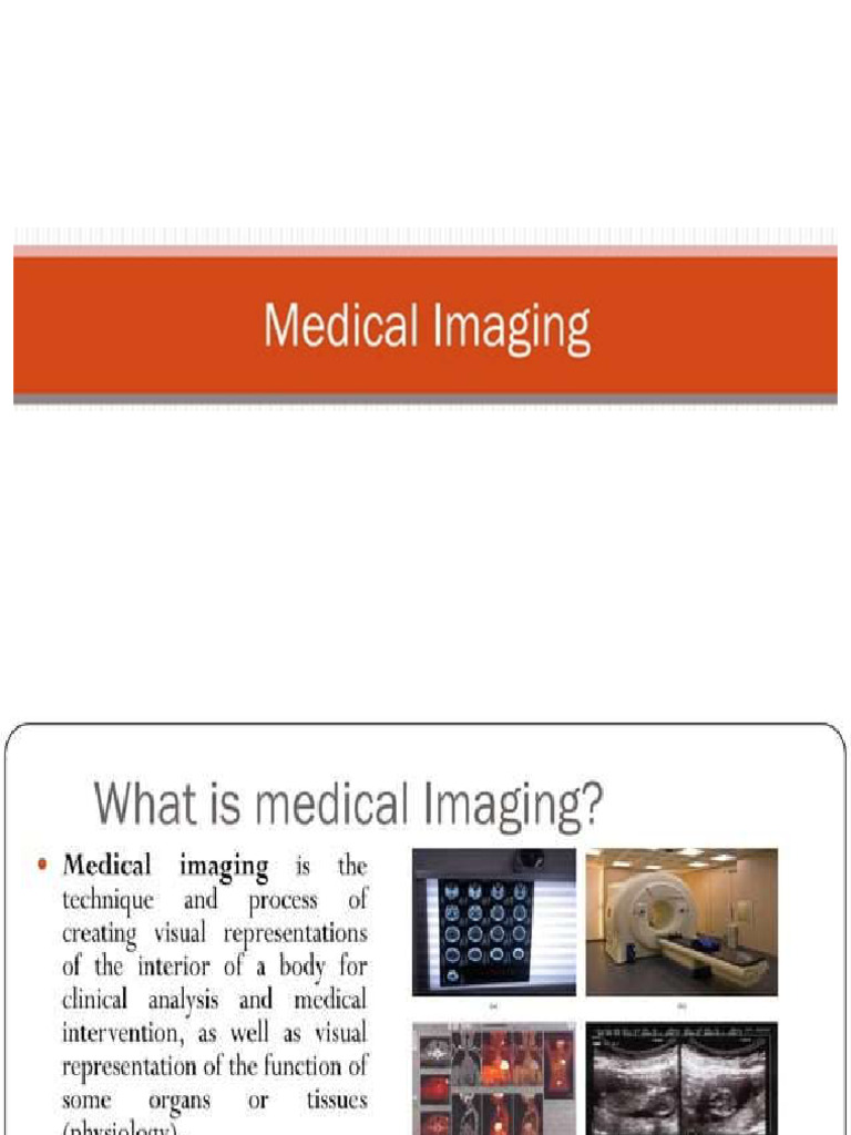 4 Medical Imaging | PDF