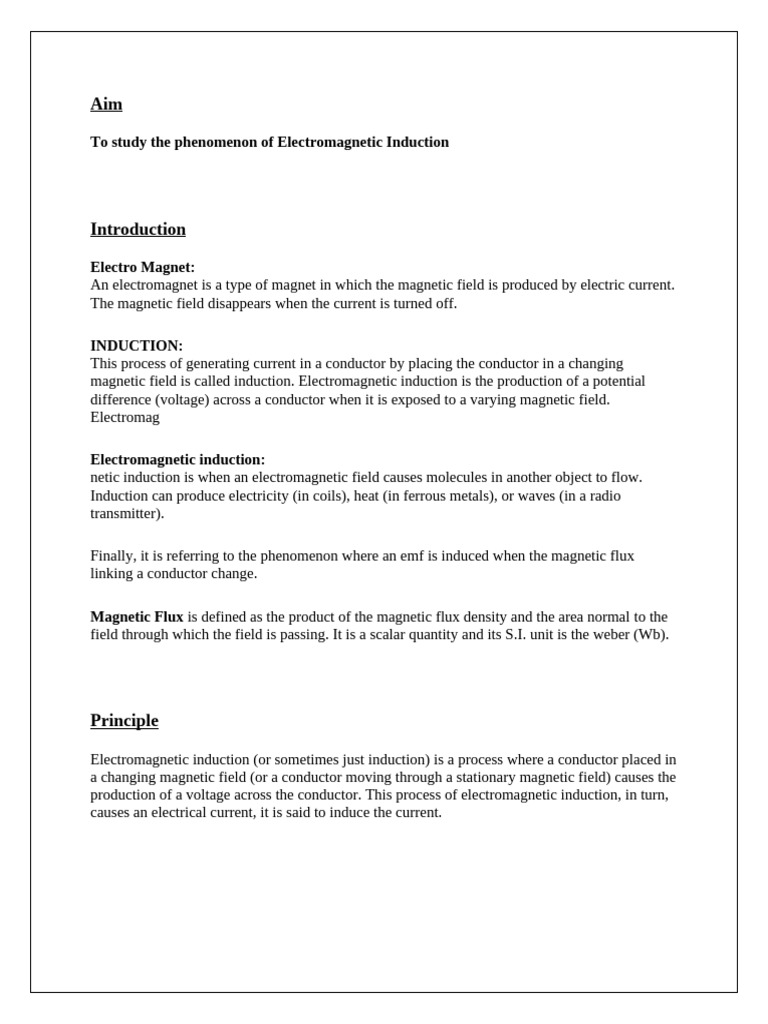 Electromagnetic Induction (3) | PDF | Electromagnetic Induction ...